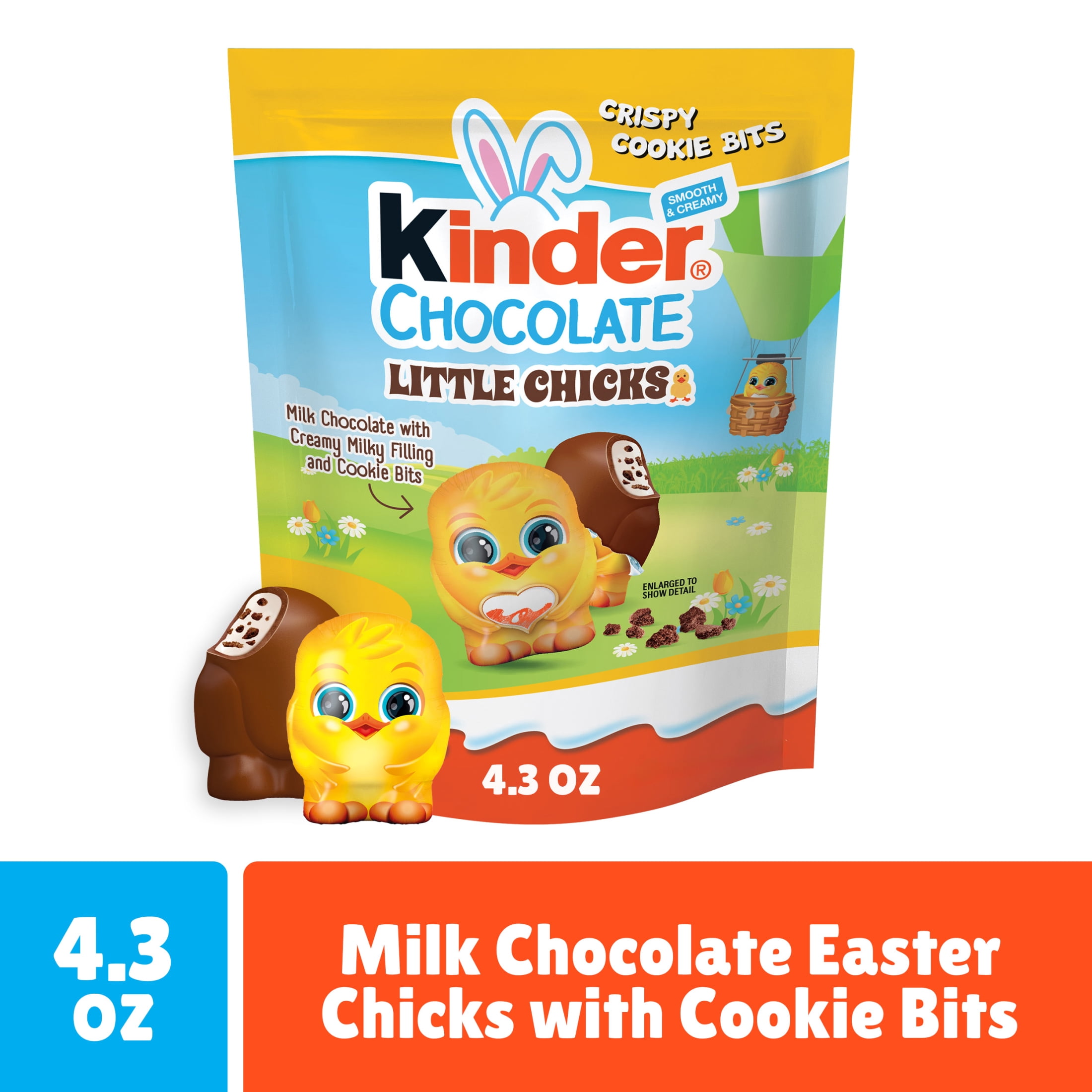 Kinder Little Chicks, Milk Chocolate with Cookie Bits, 4.3 oz - Walmart.com