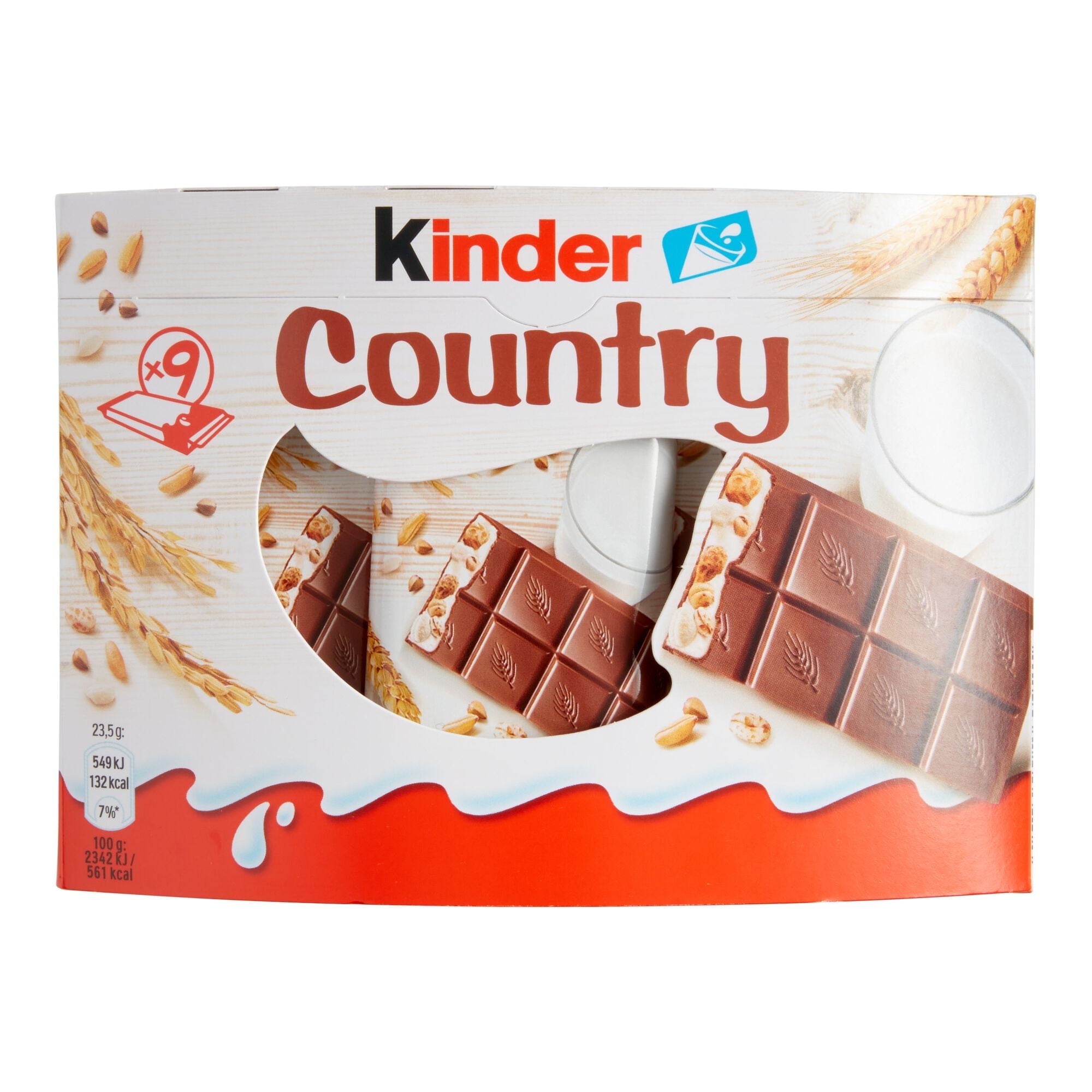 Kinder Country Milk And Cereal Chocolate Bar 7.64 oz. Pack of 4 ...