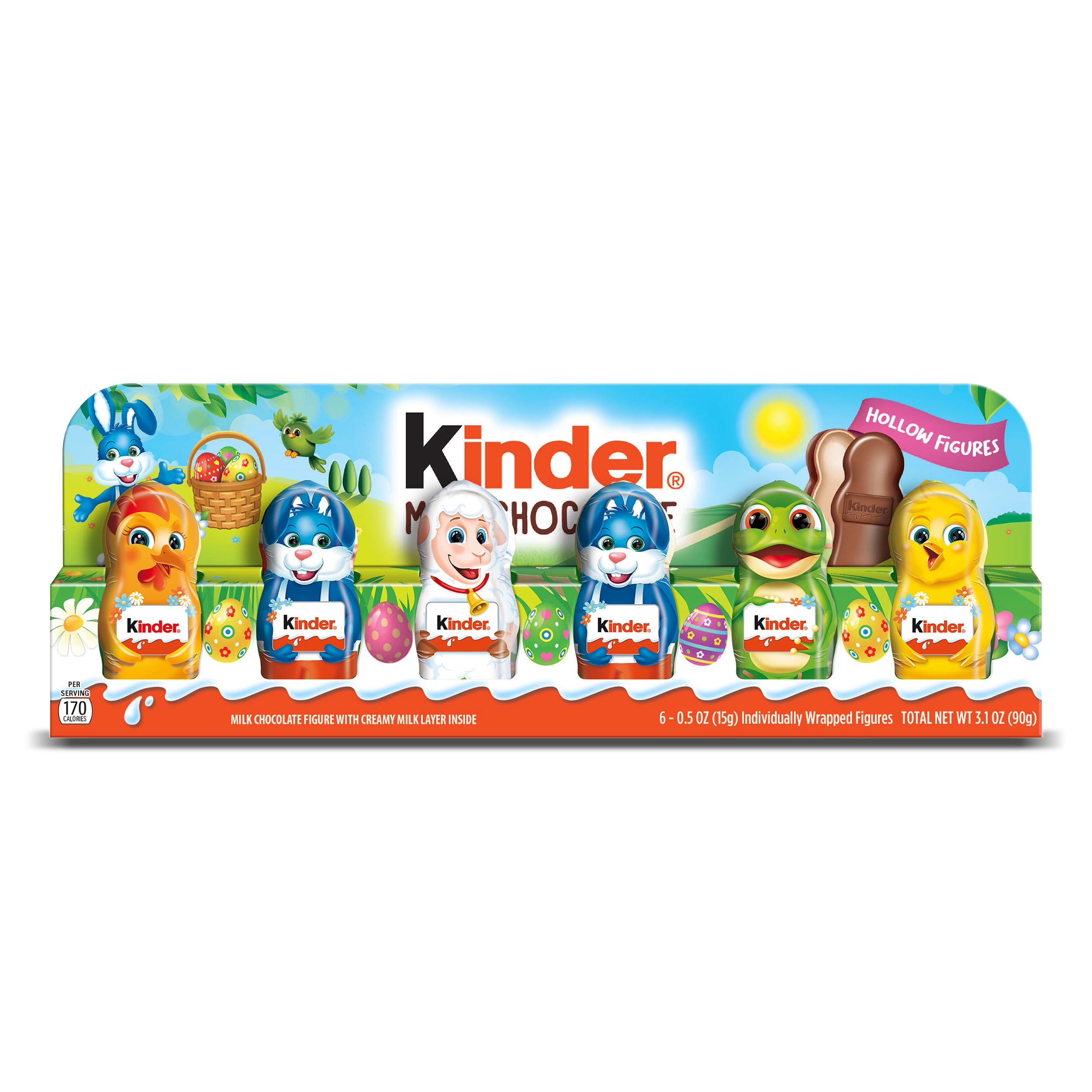 Kinder Easter Mini Hollow Milk Chocolate Candy, Easter Egg Hunt, 3.1 oz ...