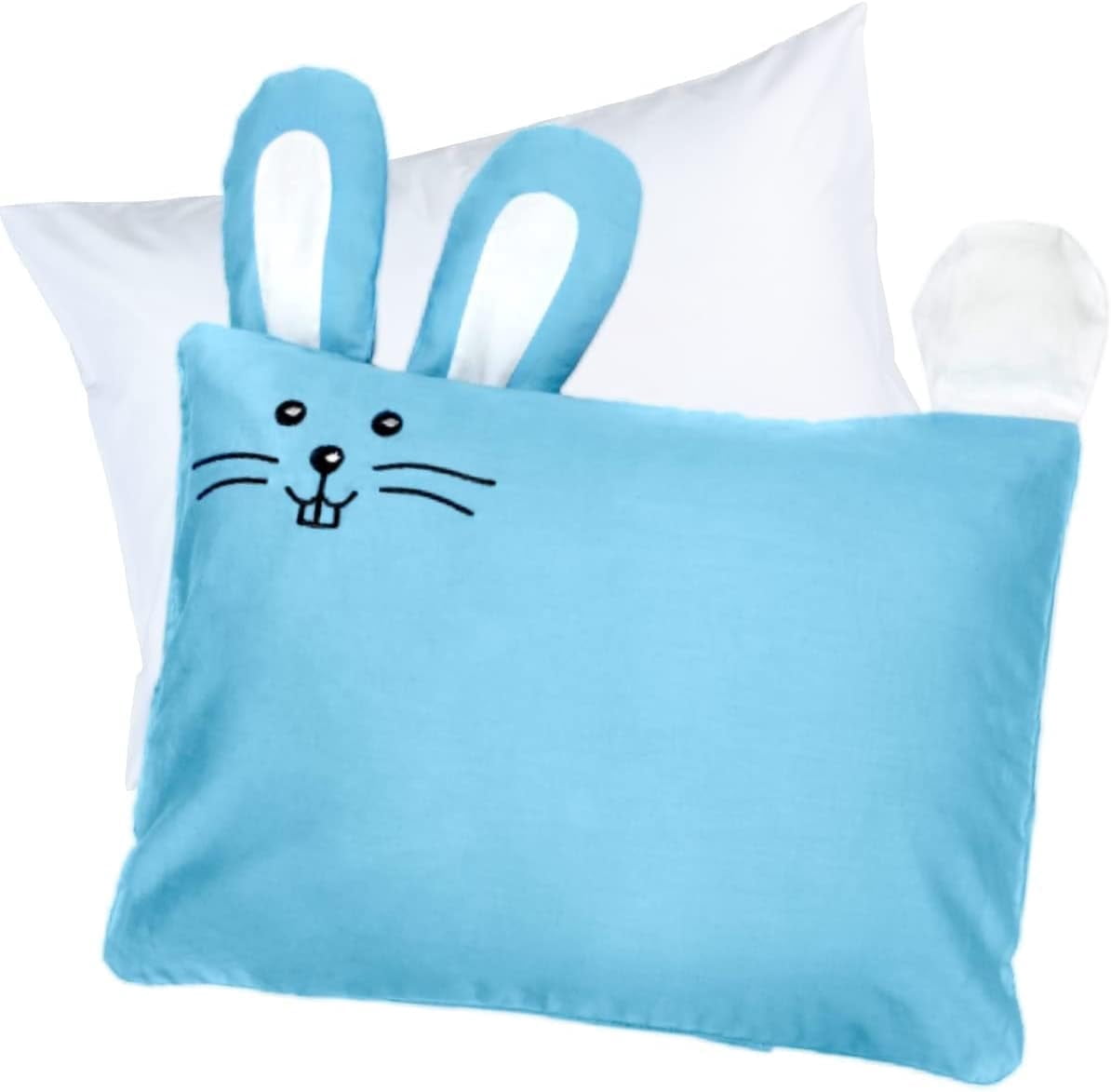 Kinder Fluff Toddler Pillow & Pillowcase Set, 233T Cotton Covers & Down ...