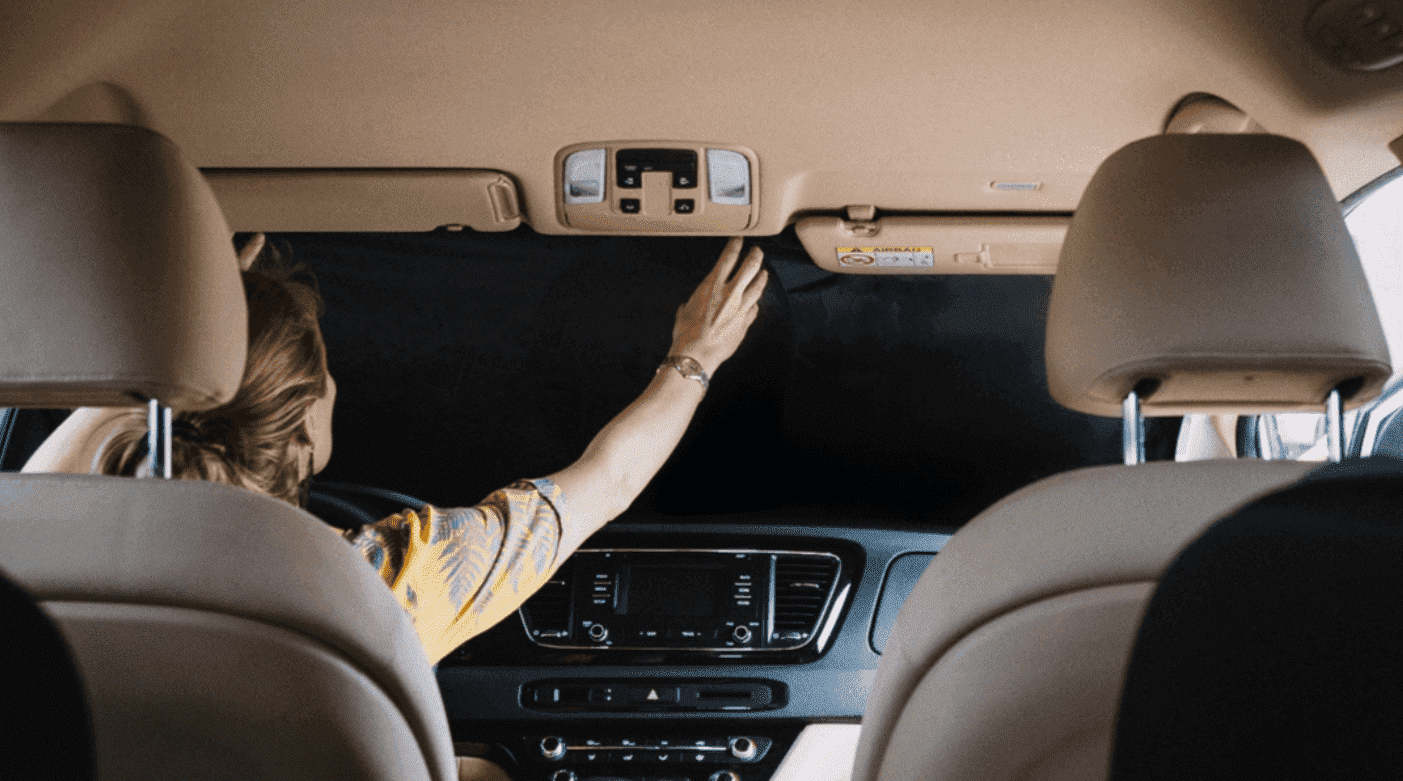 Kinder Fluff Windshield Sun Shade - Certified, Blocks 99.9% UVR, XL ...