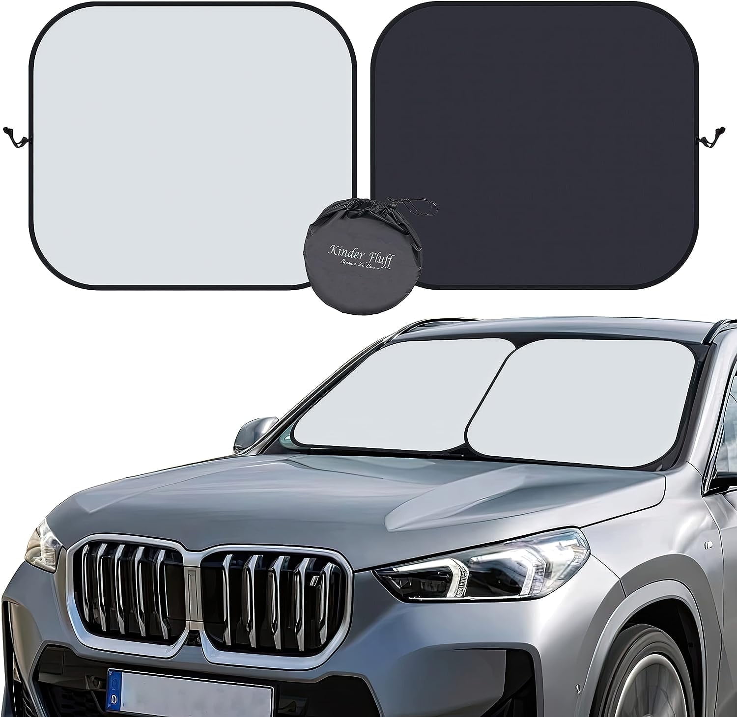 Kinder Fluff Windshield Sun Shade - Umbrella, Certified Car Accessories ...