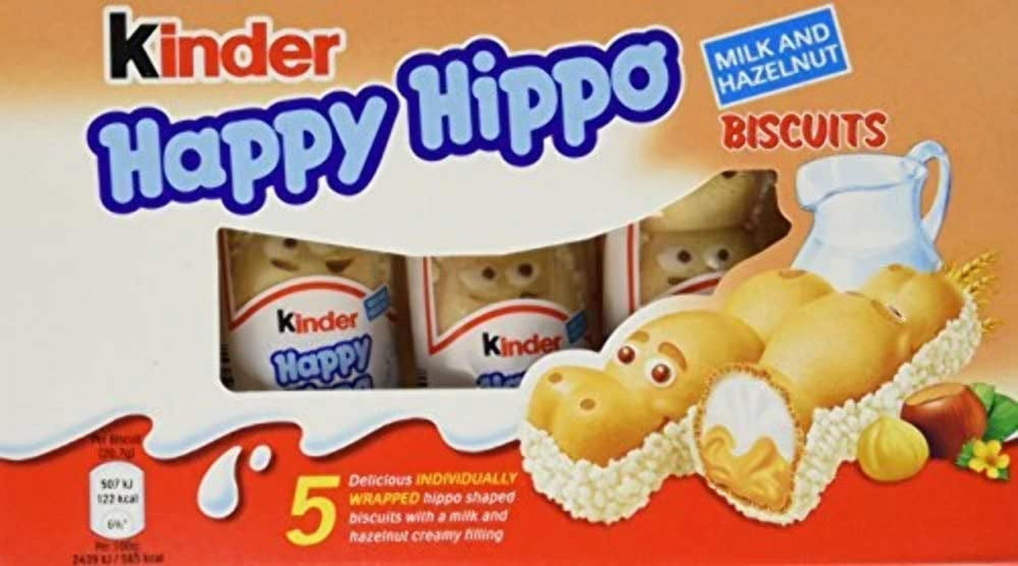 Kinder Happy Hippo Biscuits Milk and Hazelnut 50 Pieces - Walmart.com