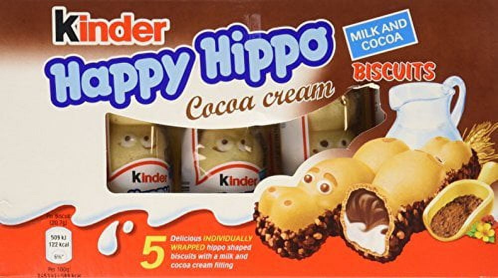 Kinder Happy Hippo - Cocoa, CASE, 10x(20.7g x 5) - Pack of 10 - Walmart.com