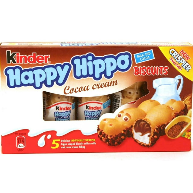 Kinder Happy Hippo Cocoa Cream Chocolate Candy Treat, 2 x 5 Pack (10 ...