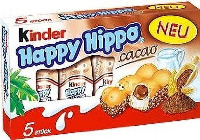 Kinder "Happy Hippo" Cocoa DPF11 Cream Biscuits : Pack of 5 Biscuits ...