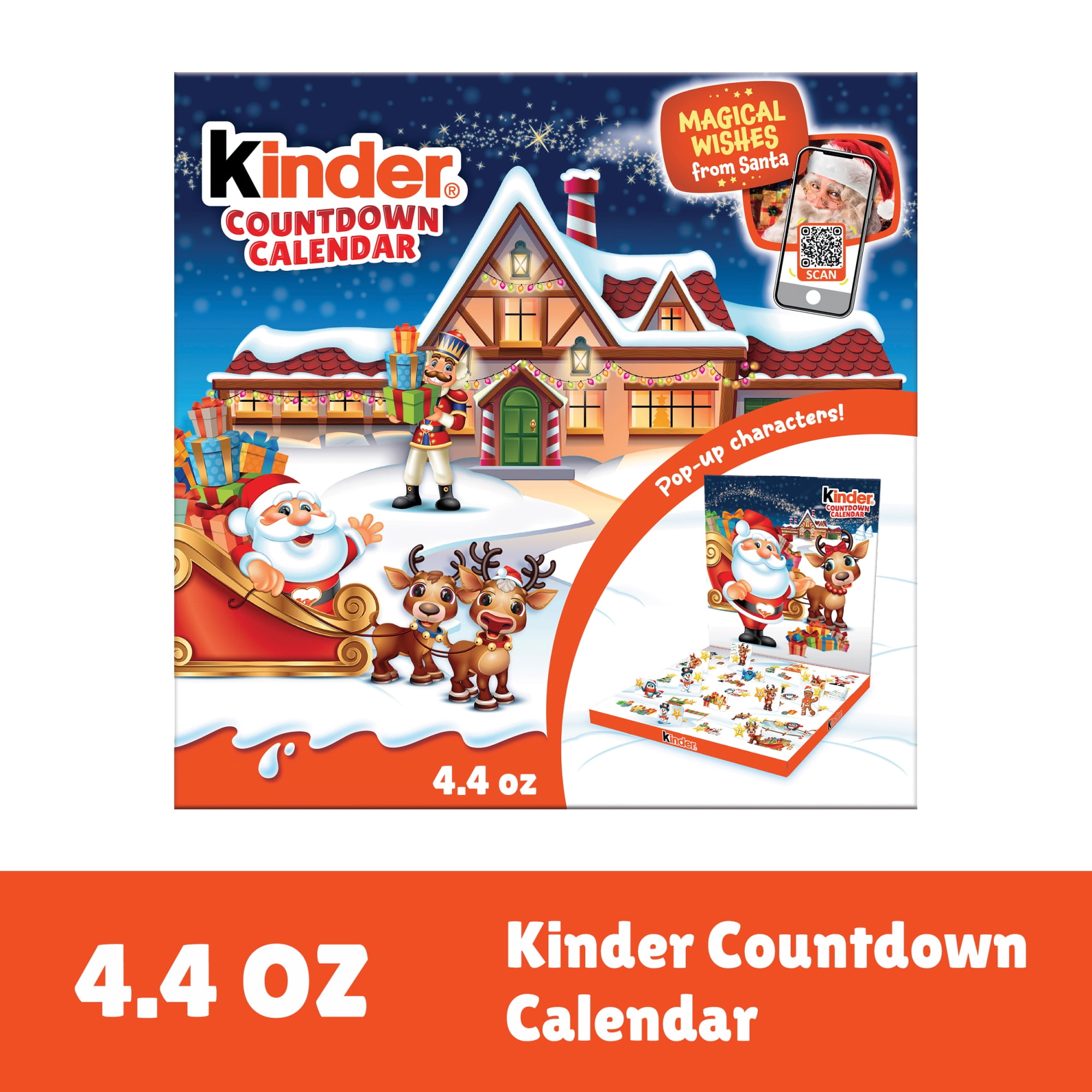 Kinder 2025 Advent Calendar, 24 Individually Wrapped Pieces, Chocolate ...