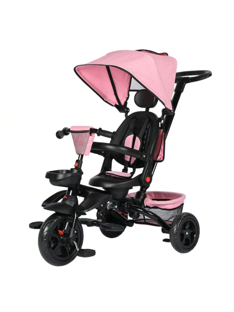 Kinder King Kids Tricycle, 7 In 1 Folding Toddler Trike W/Adjustable ...