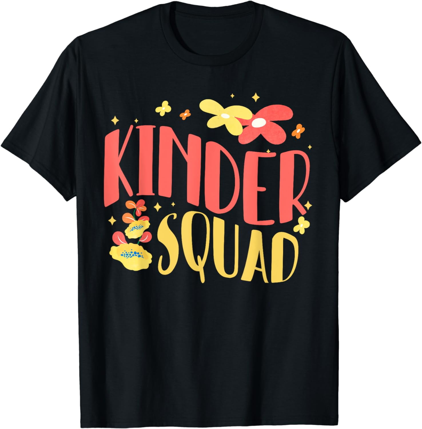 Kinder Squad Funny Spring Break Kindergarten Teacher Student T-Shirt ...