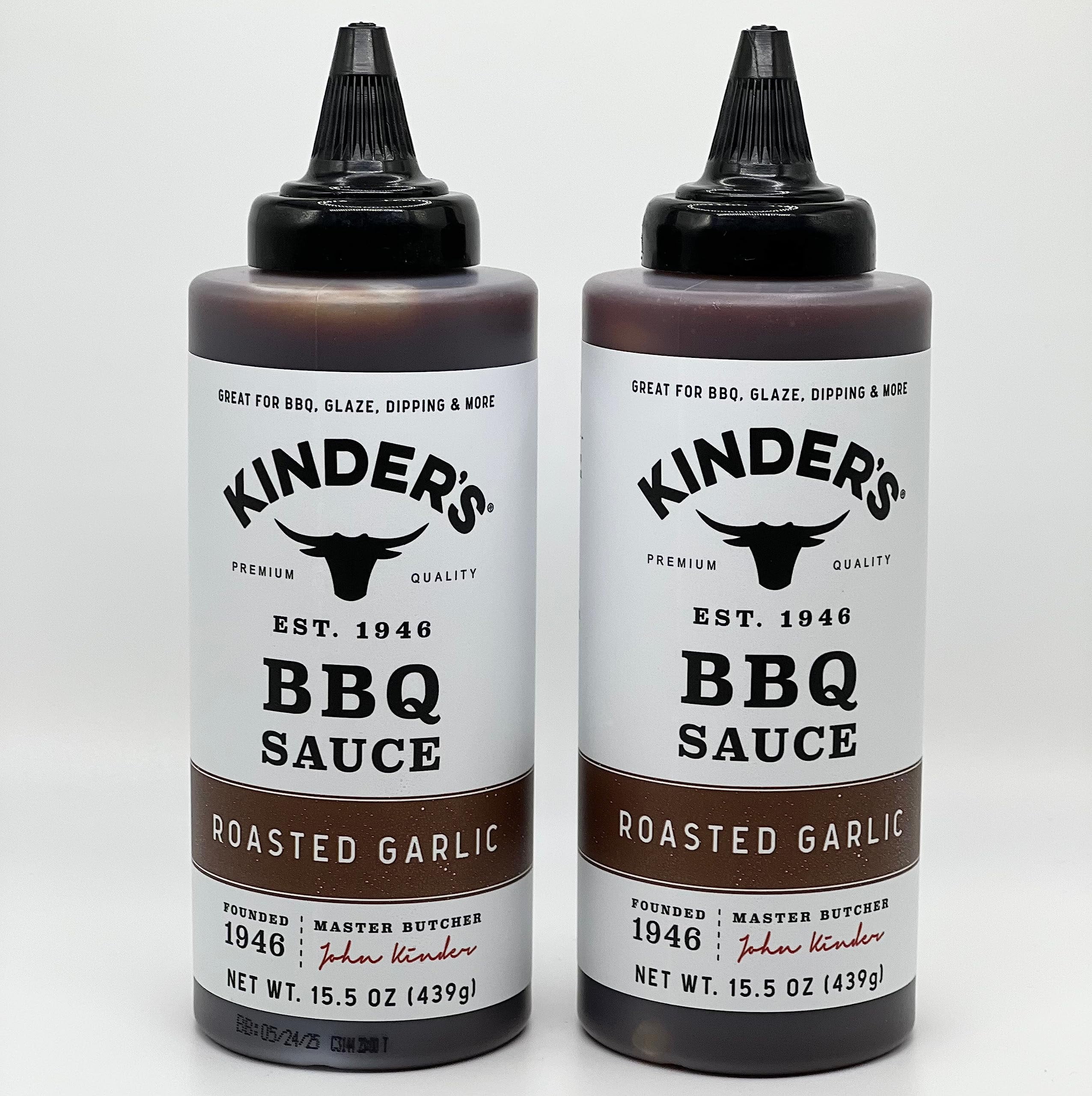 Kinder's BBQ Sauce Roasted ZS23 Garlic, 15.5oz (Pack of 2) - Walmart.com