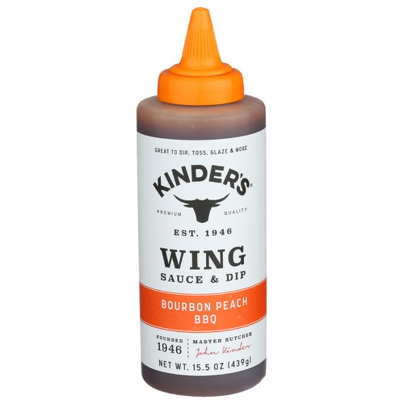 Kinder's Bourbon Peach BBQ Wing Sauce 15.5 oz - Walmart.com