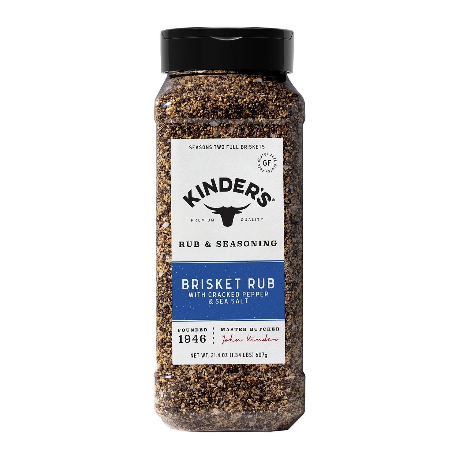 Kinder's Brisket Rub with Cracked Pepper and Sea Salt, 21.4 oz ...