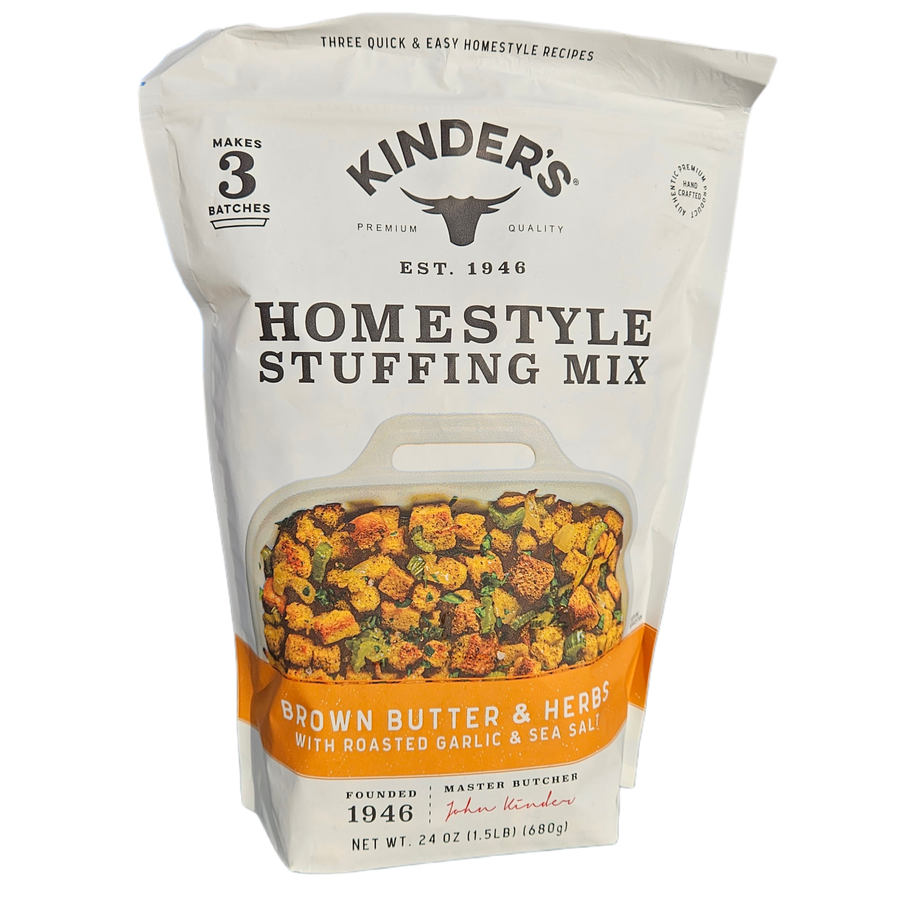Kinder's Brown Butter and Herbs Homestyle Stuffing Mix, 24 oz - Walmart.com