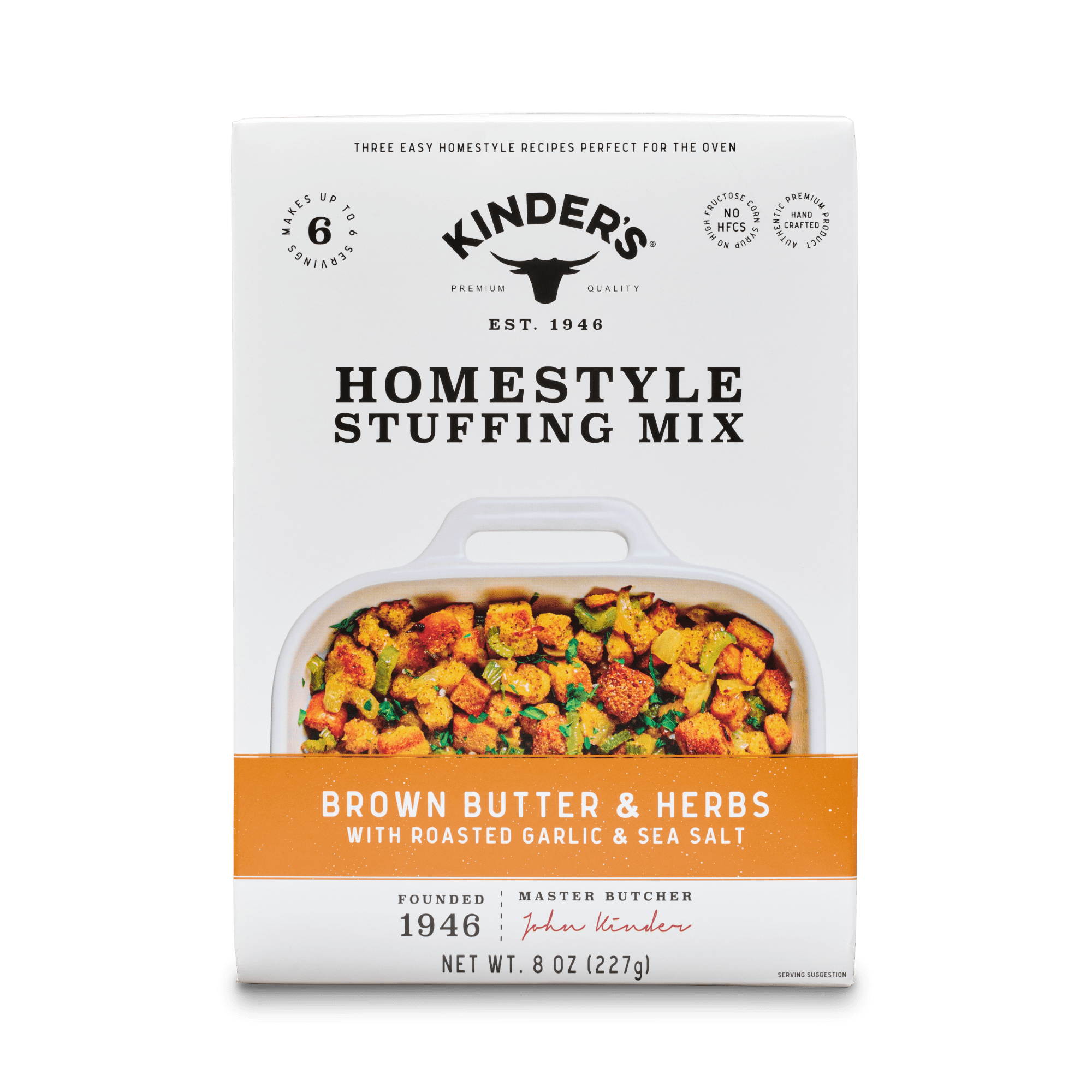 Kinder's Brown Butter and Herbs Homestyle Stuffing Mix, 8 oz - Walmart.com