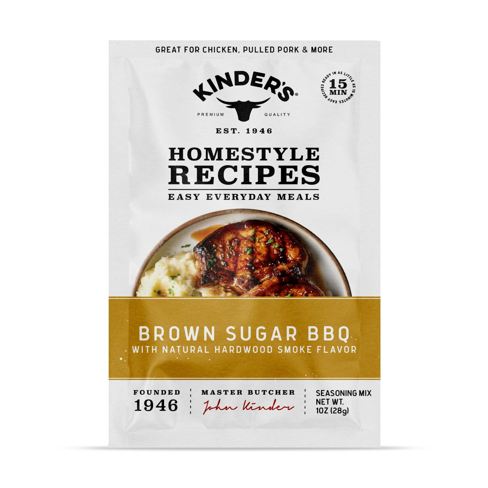 Kinder's Brown Sugar BBQ Seasoning Blend with Natural Wood Smoke Flavor ...