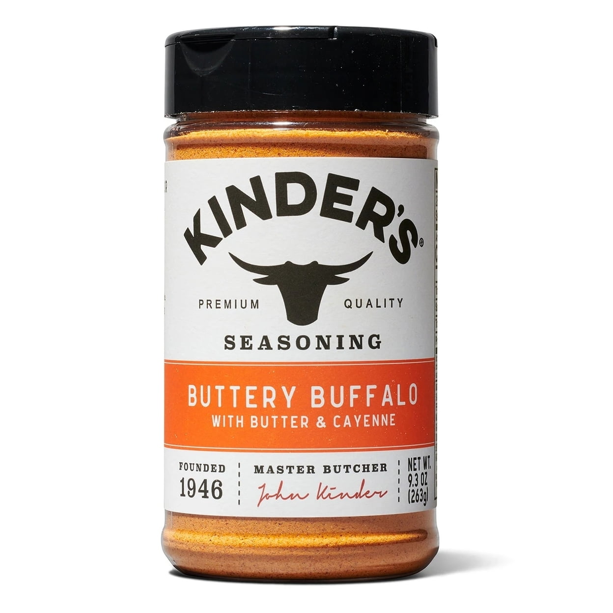 Kinder's Buttery Buffalo Seasoning with Garlic and Vinegar (9.3 Ounce ...