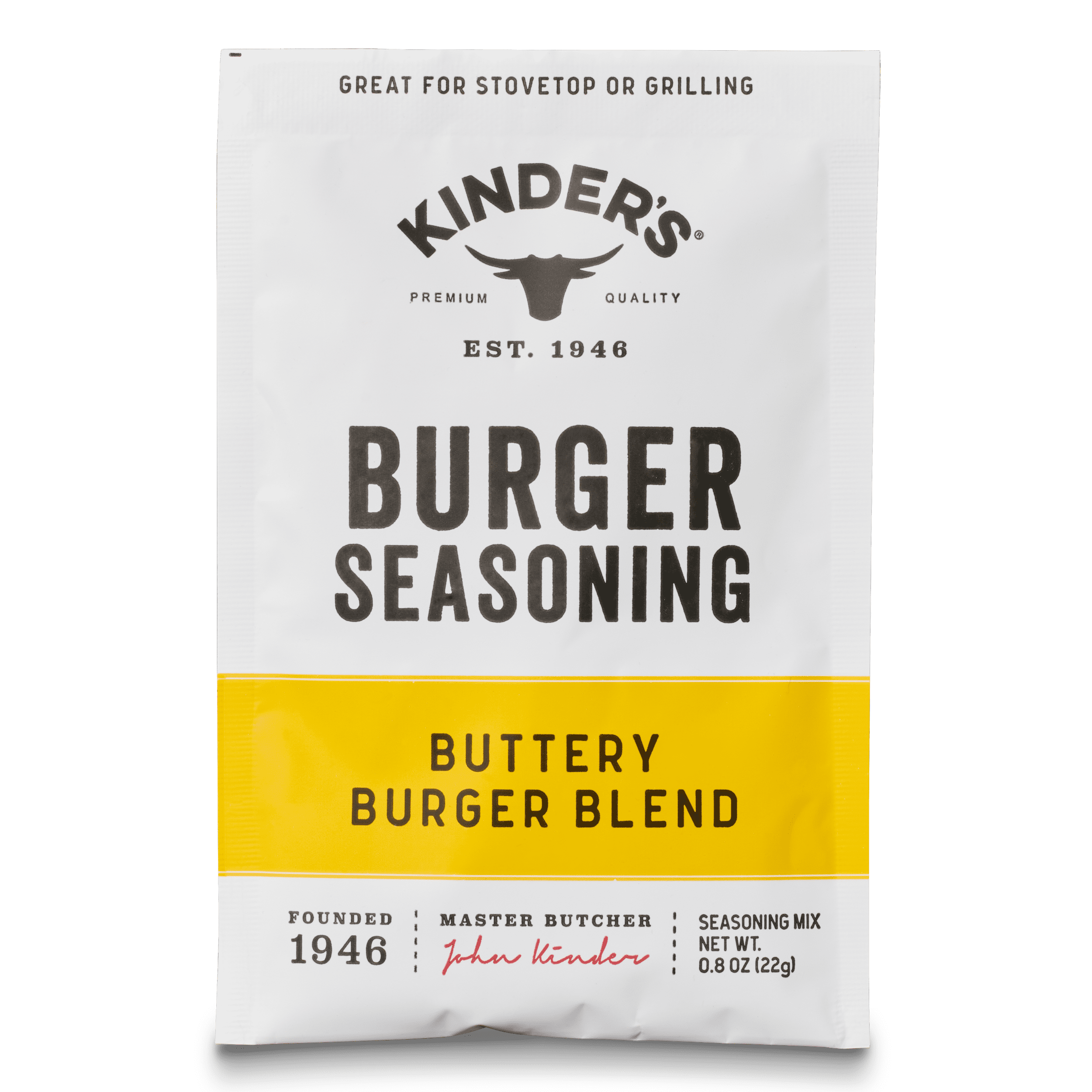 Kinder's Buttery Burger Seasoning, 0.8 oz Packet - Walmart.com
