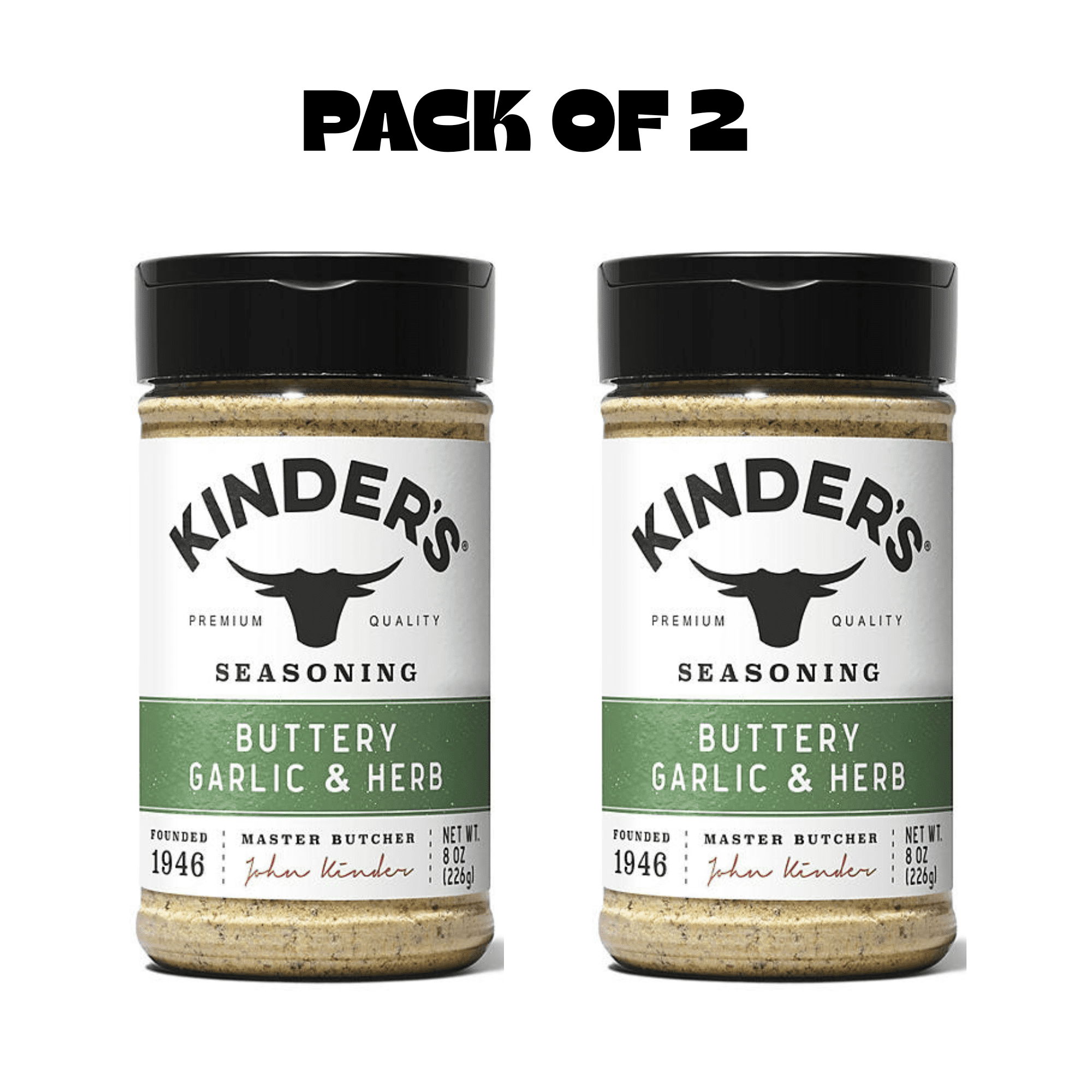 Kinder's Buttery Garlic & Herb Seasoning, 8 oz.,2PK - Walmart.com