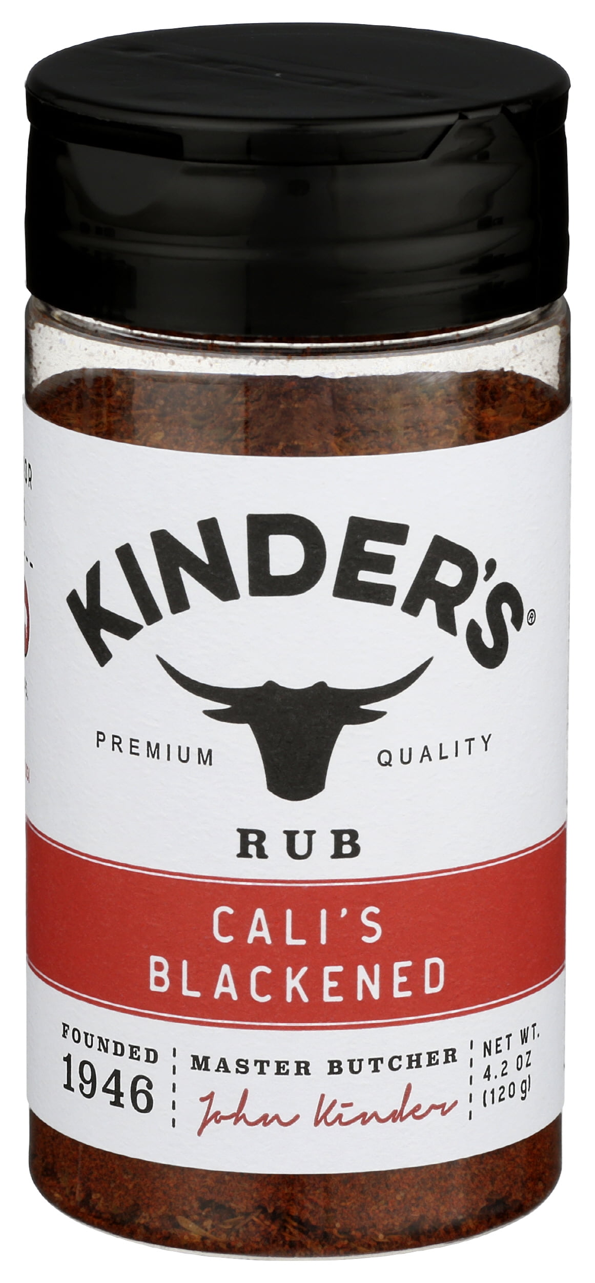 Kinder's Premium Quality Cali's Blackened Seasoning Rub, 4.2 oz, Pack ...