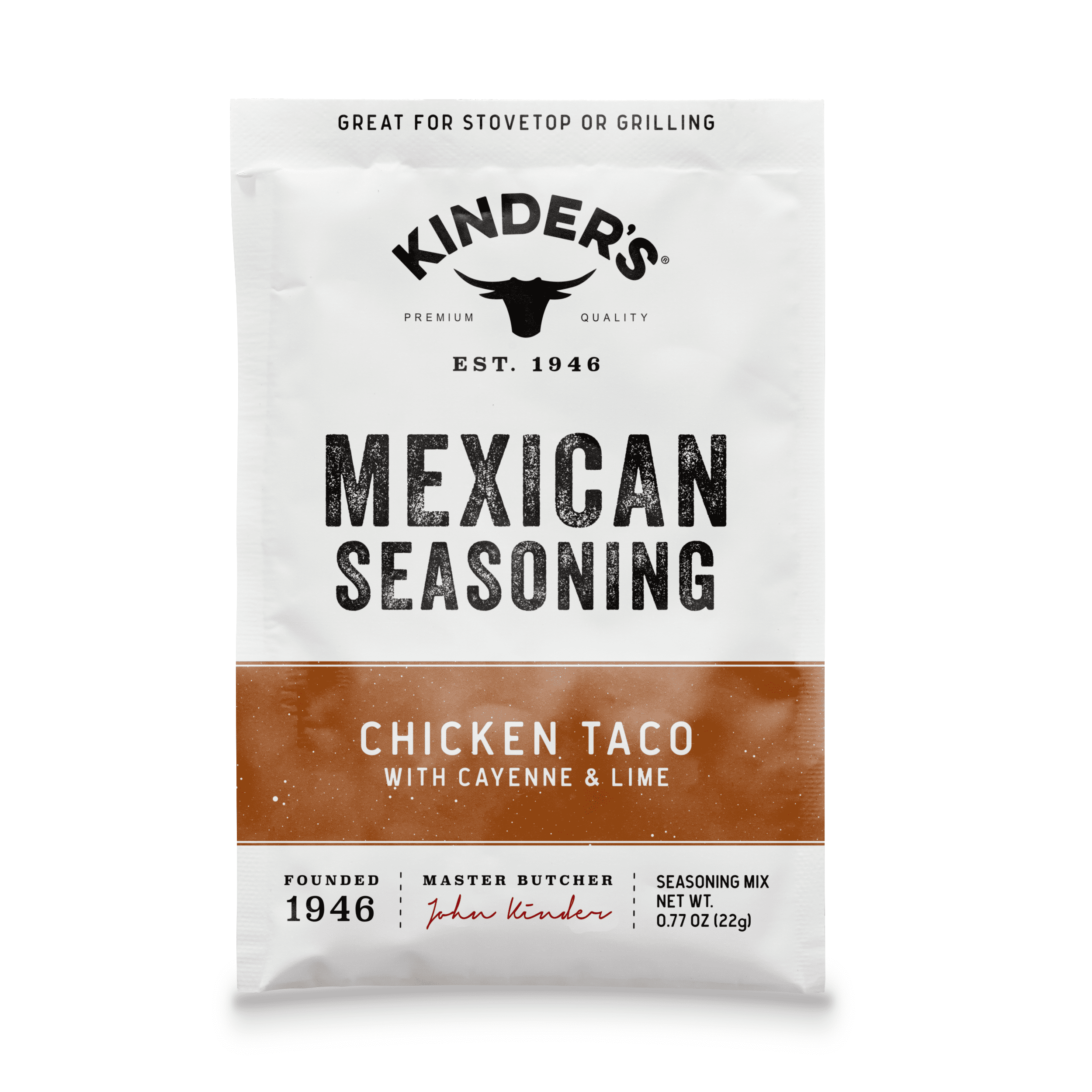Kinder's Chicken Taco Seasoning, 0.8 oz Packet - Walmart.com