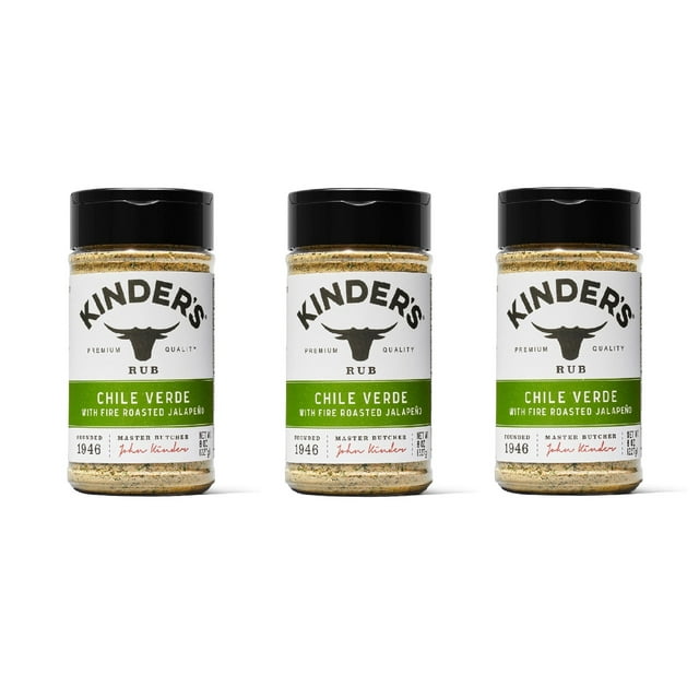 Kinder's Chile Verde with Fire Roasted Jalapeno Rub (8 oz.) 3PK ...