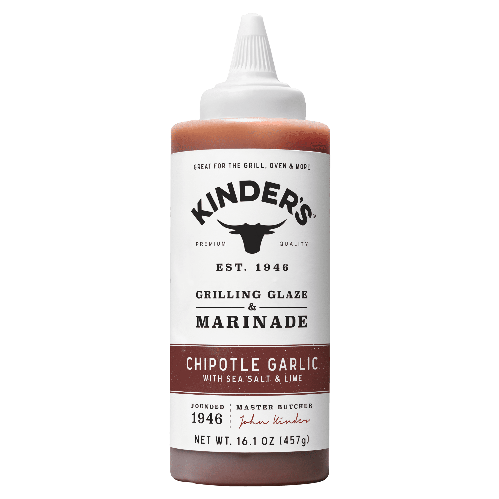 Kinder's Chipotle Garlic Grilling Glaze and Marinade, 16.1 oz Squeeze ...