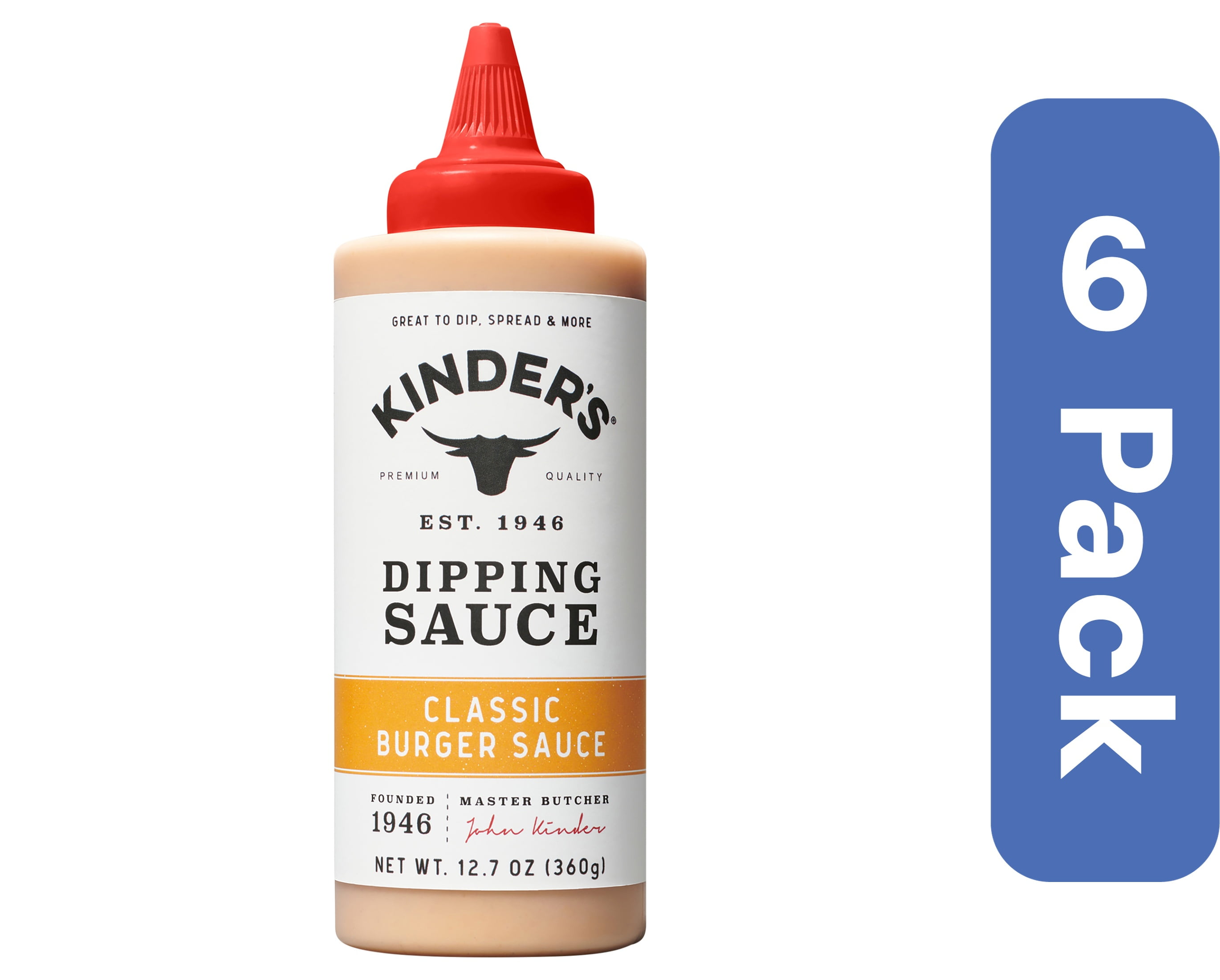 Kinder's Classic Burger Dipping Sauce 12.7 fl oz (Pack of 6) - Walmart.com