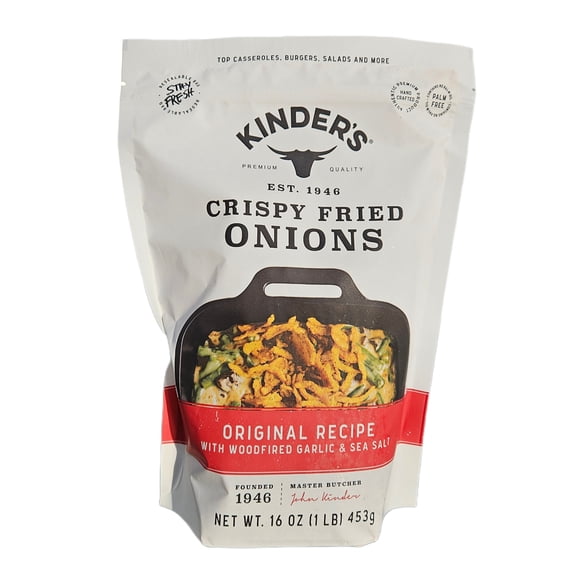 Kinder's Crispy Fried Onion, Woodfired Garlic and Sea Salt, 16 oz ...