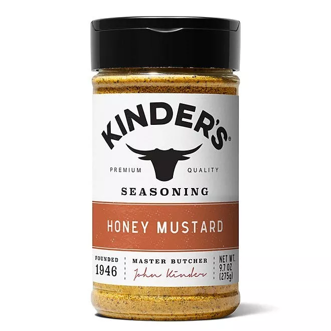 Kinder's Honey Mustard Seasoning, 9.7 oz, Garlic, Spices, Sea Salt ...