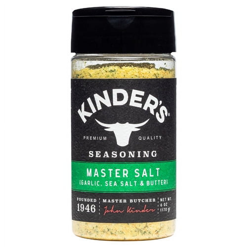 Kinder's Master Salt Seasoning with Garlic, Sea Salt & Butter, 6 oz ...