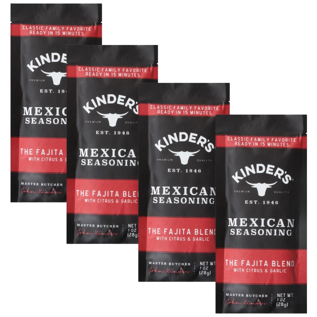 Kinder's Mexican Seasoning Fajita Blend 1 oz (Pack of 4) - Walmart.com