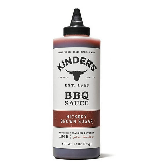 Kinder's Organic Hickory Brown Sugar BBQ Sauce 27.5 oz, sweet smoky ...