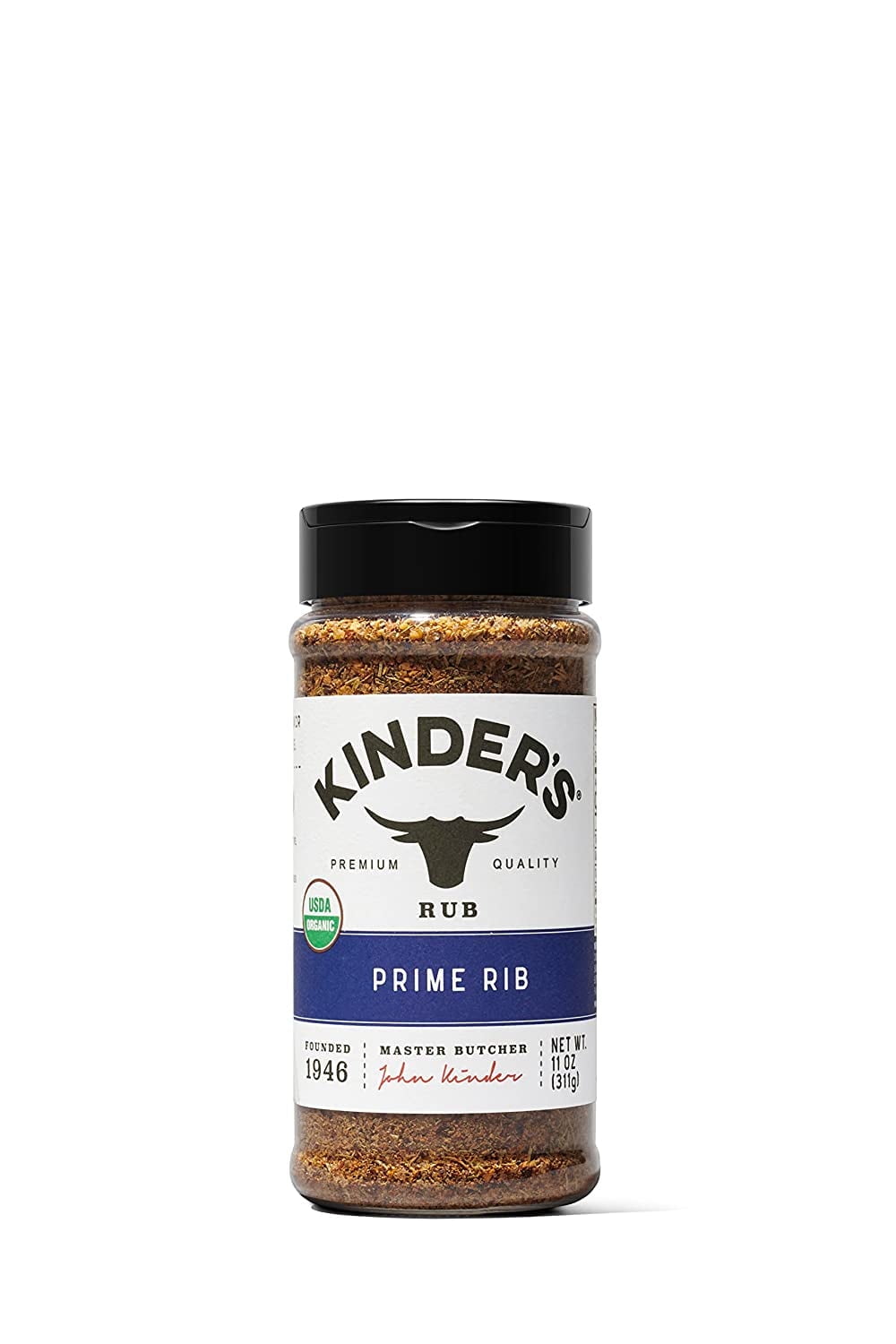 Kinder's Organic Prime Rib Rub, Spices & Seasoning, MSG Free, Large ...