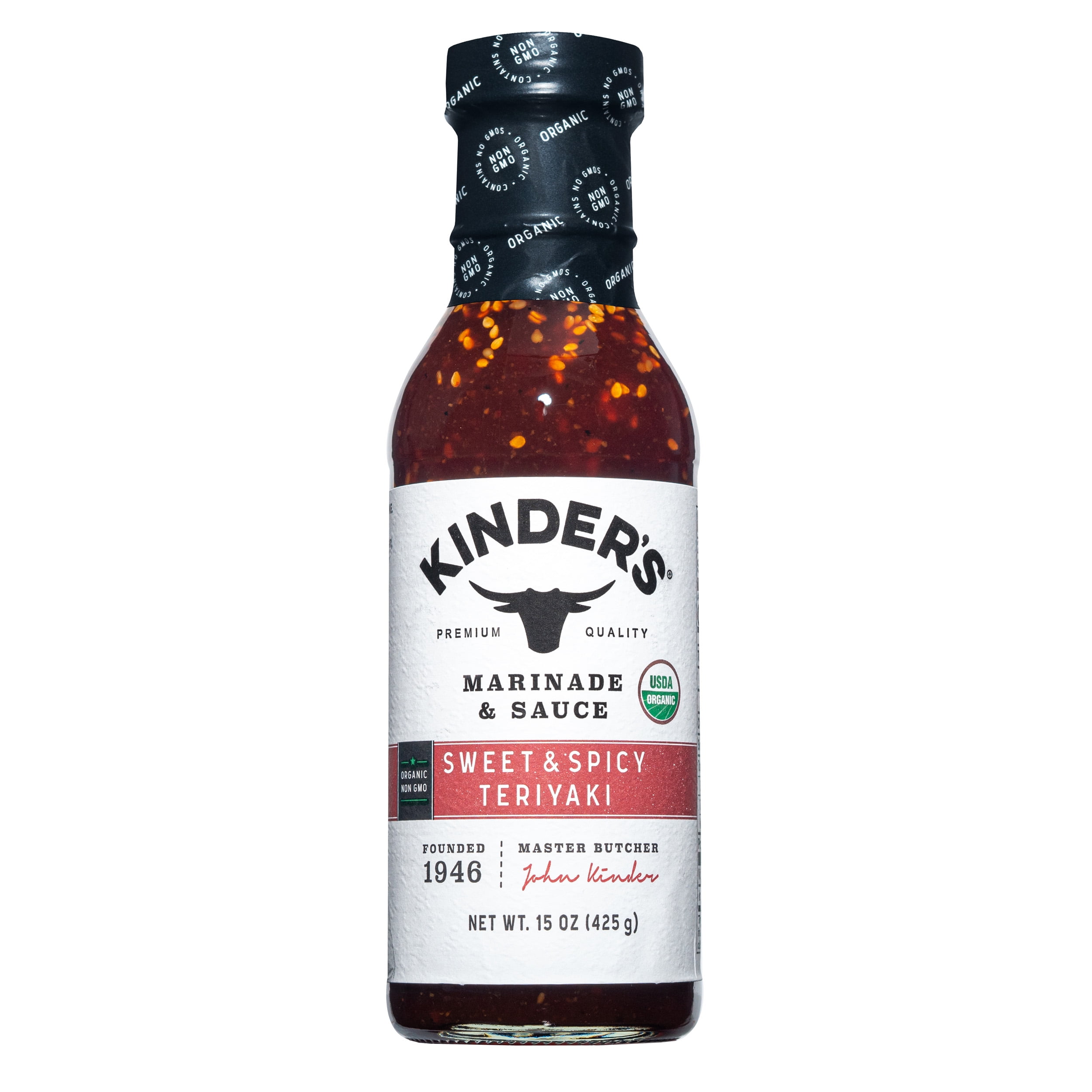 Kinder's Organic Sweet & Spicy Teriyaki Marinade with Garlic, 13 oz ...