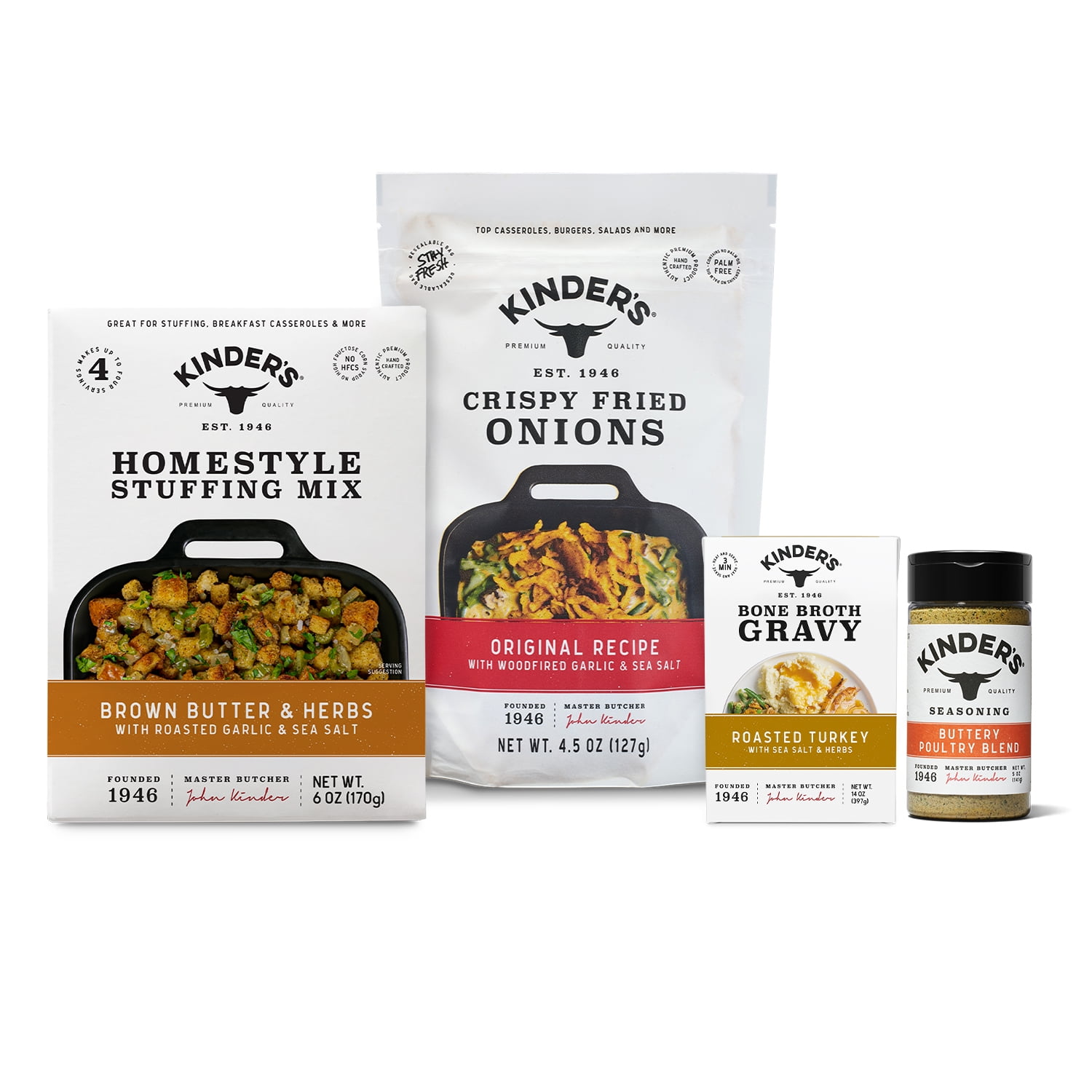 Kinder's Quick & Easy Thanksgiving Meal Kit with Gravy Mix, Stuffing ...