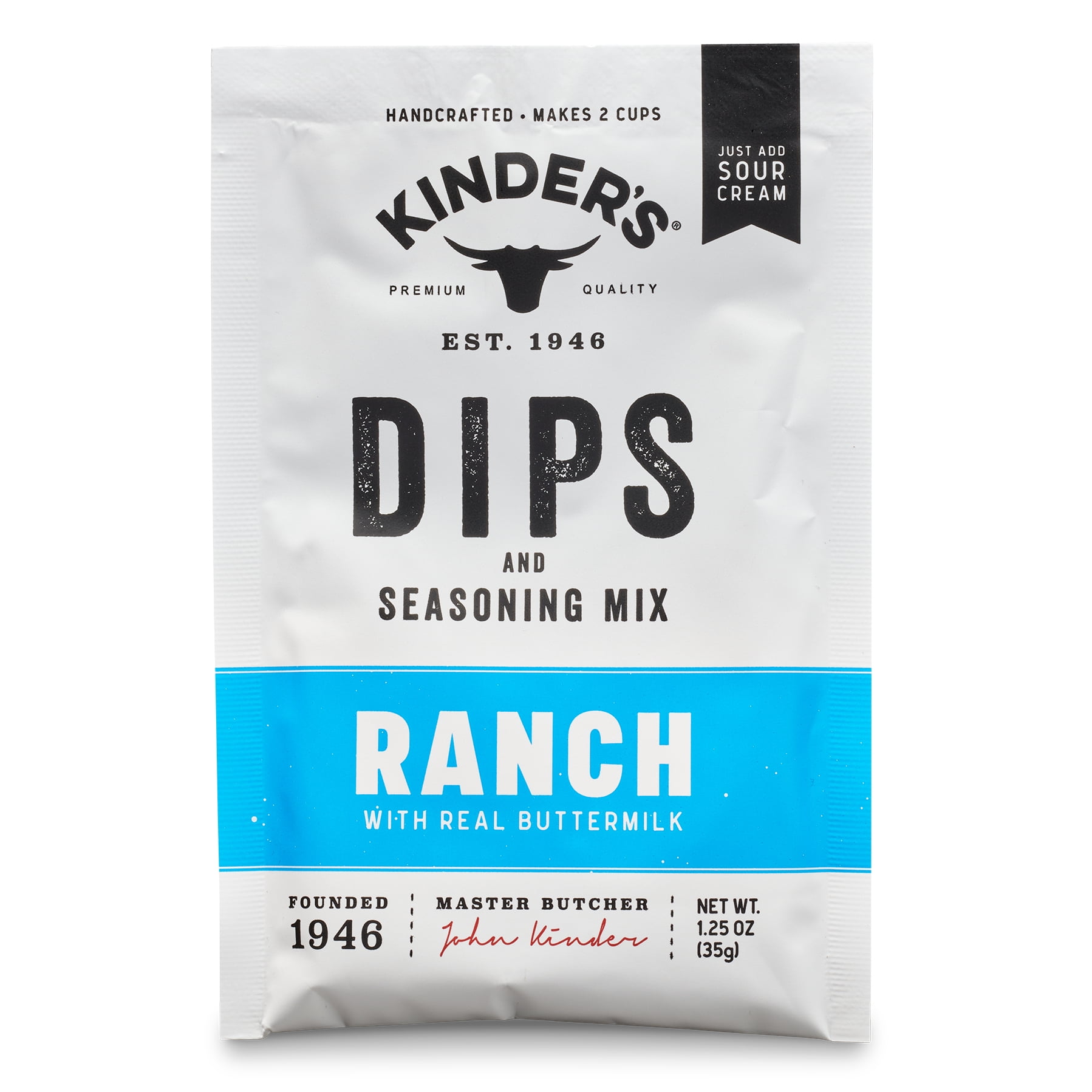 Kinder's Ranch Dip and Seasoning Mix, 1.25 oz Package - Walmart.com