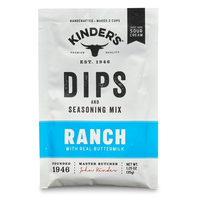 Kinder's Ranch Dip and Seasoning Mix, 1.25 oz Package - Walmart.com