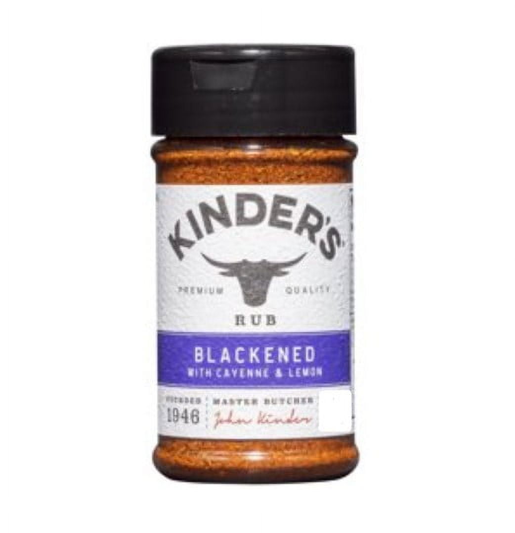 Kinder's Blackened Seasoning Rub with Cayenne & Lemon, 4.2 Ounce - Pack ...