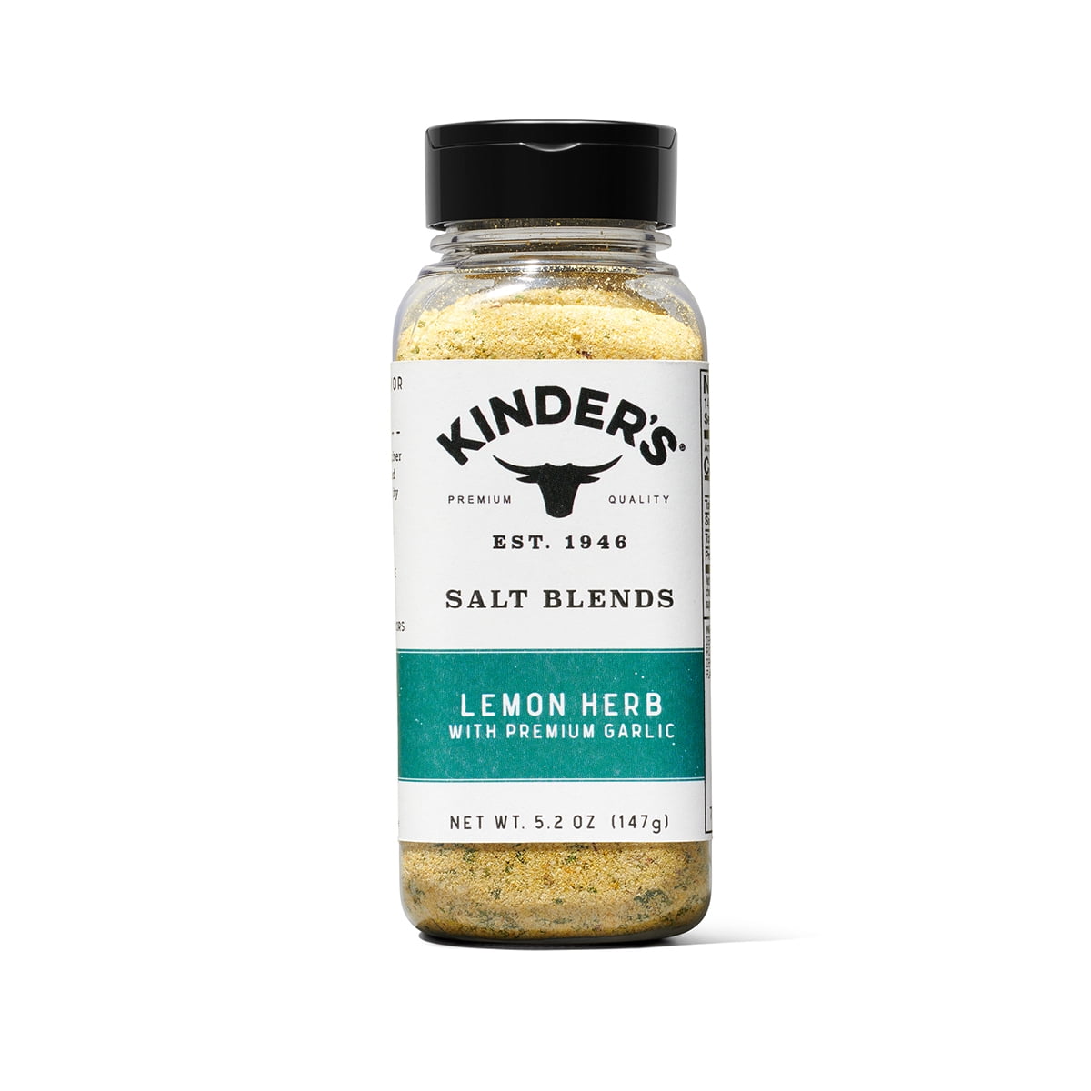 Kinder's Salt Blends Lemon Herb with Premium Garlic Salt Seasoning, 5.2 ...