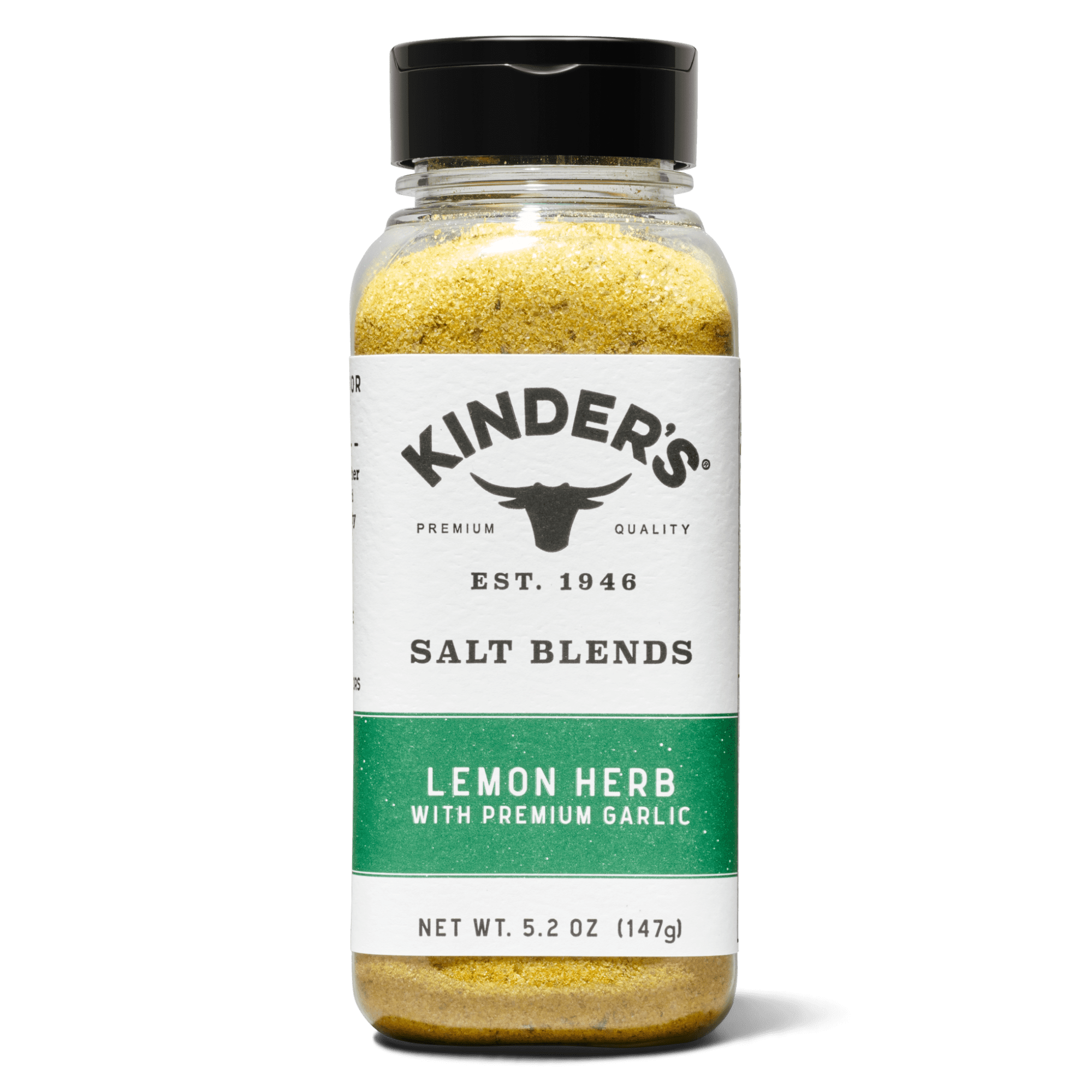 Kinder's Salt Blends Lemon Herb with Premium Garlic Salt Seasoning, 5.2 ...