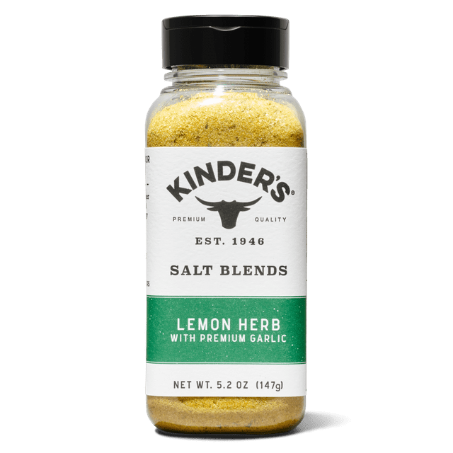 Kinder's Salt Blends Lemon Herb with Premium Garlic Salt Seasoning, 5.2 ...