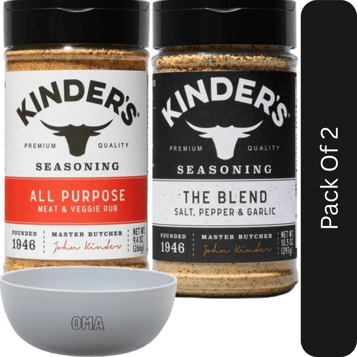 Kinder’s Seasoning Variety Pack – Butcher’s All Purpose (9.4 oz) & The ...