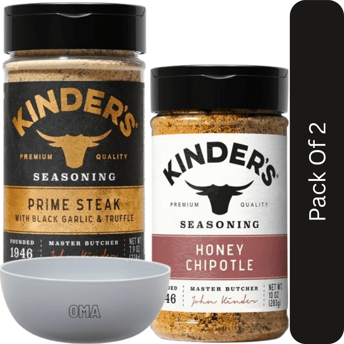 Kinder’s Seasoning Variety Pack – Prime Steak with Black Garlic ...