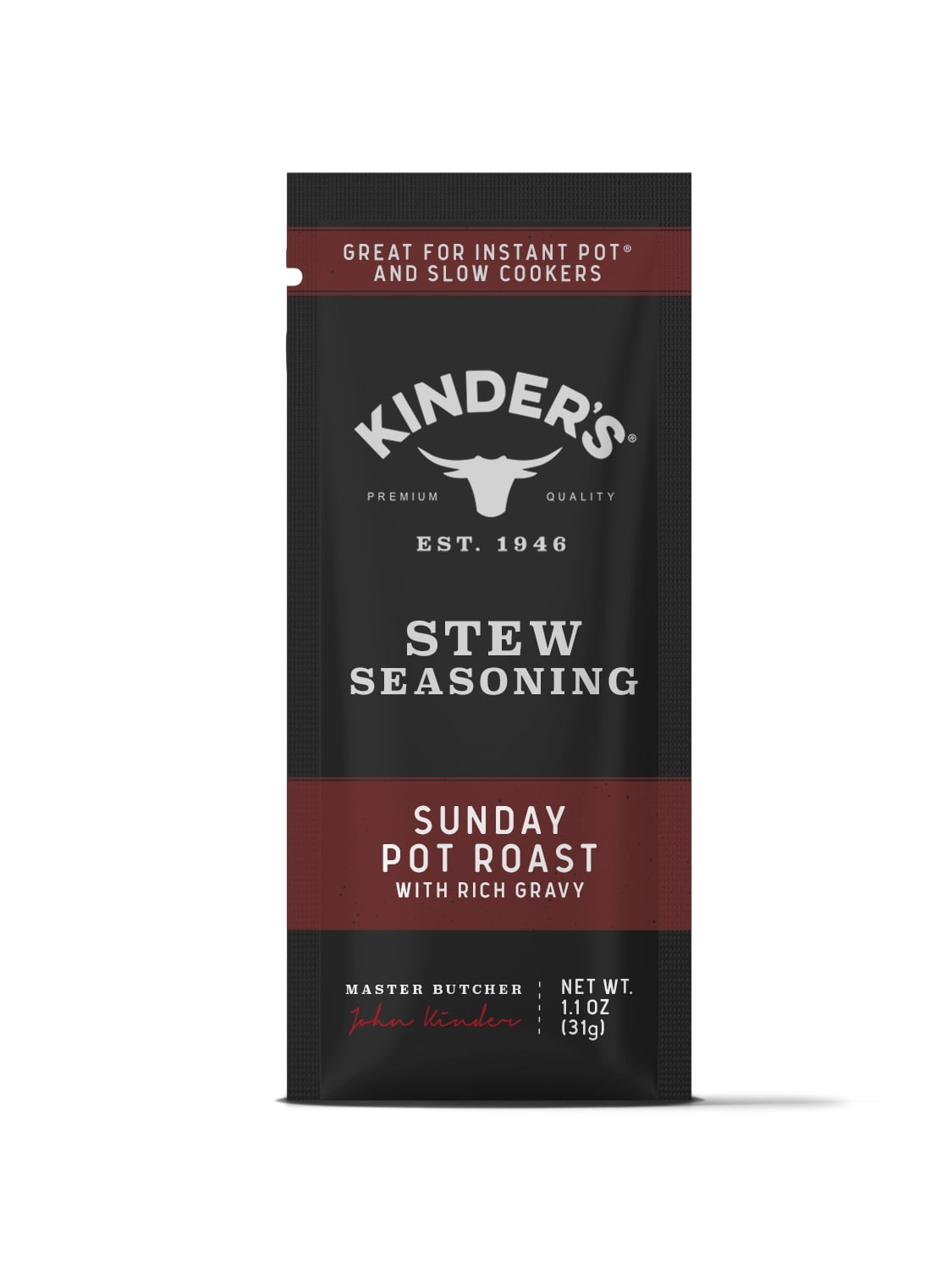 Kinder's Sunday Pot Roast Stew Seasoning for Slow Cooking, 1 oz ...
