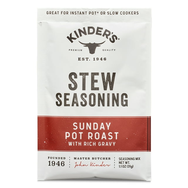 Kinder's Sunday Pot Roast Stew Seasoning, Crockpot Ready, Ideal for ...