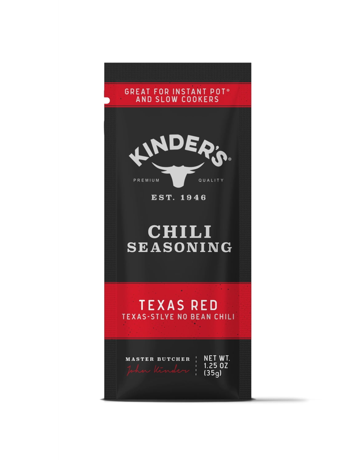 Kinder's Texas Red Chili Seasoning for Slow Cooking, 1 oz - Walmart.com