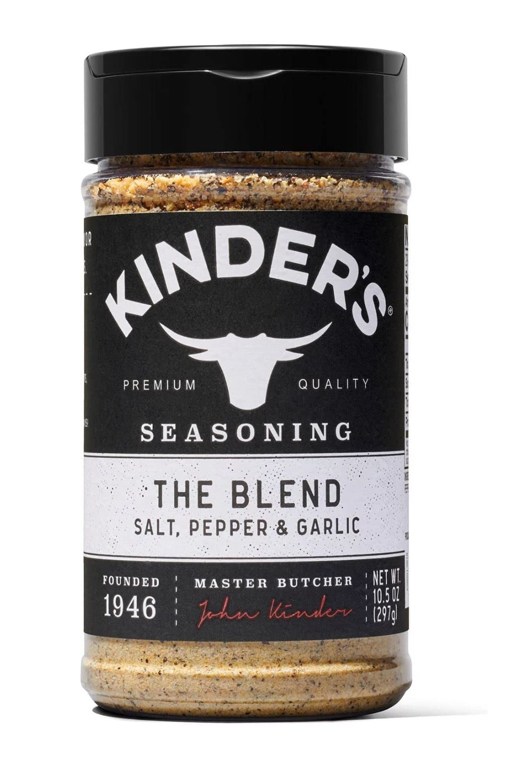 Kinder's The Blend Seasoning Salt, Pepper and Garlic, 10.5 oz. C52 ...