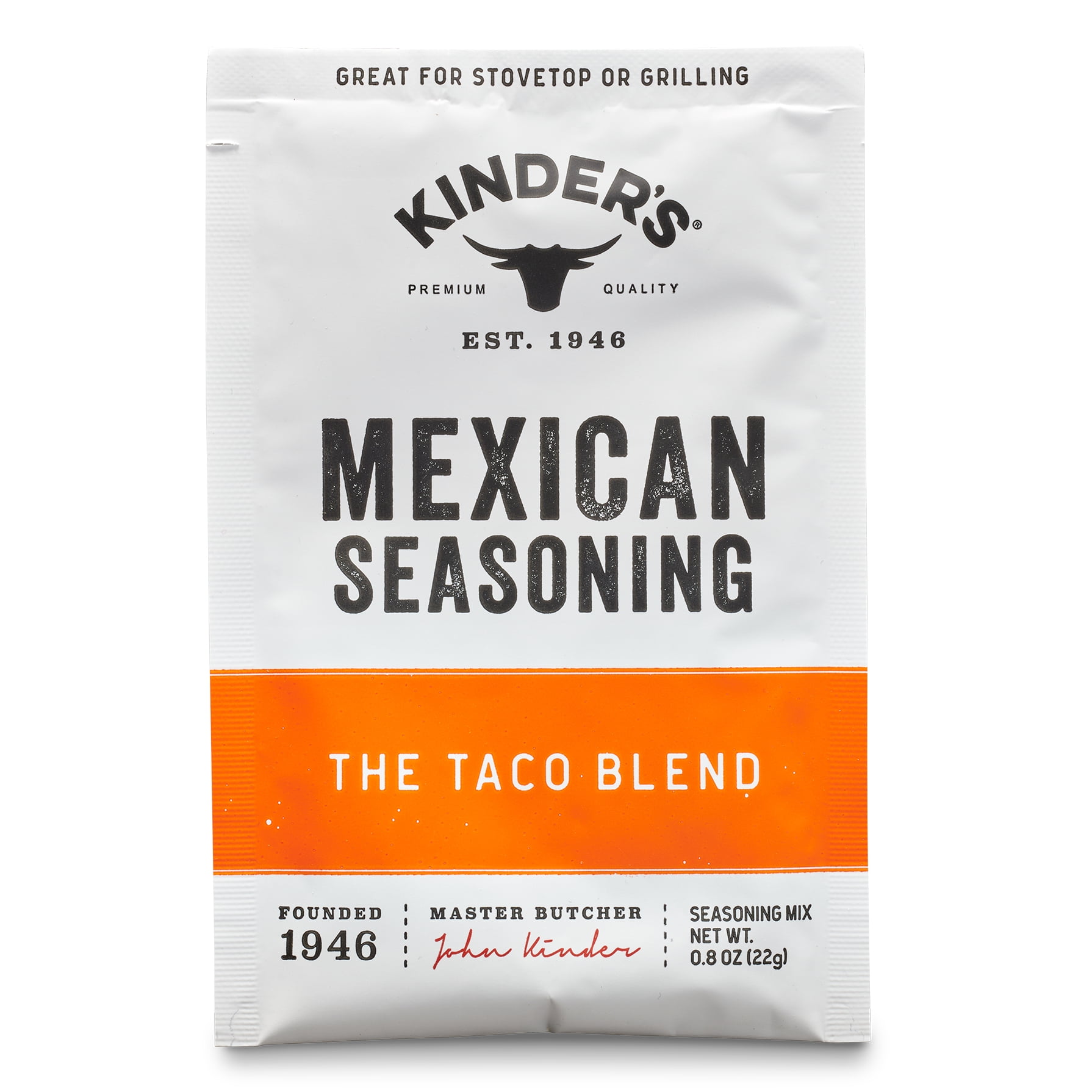 Kinder's The Taco Blend Mexican Seasoning, Lime and Chili Flavor, 1 oz ...
