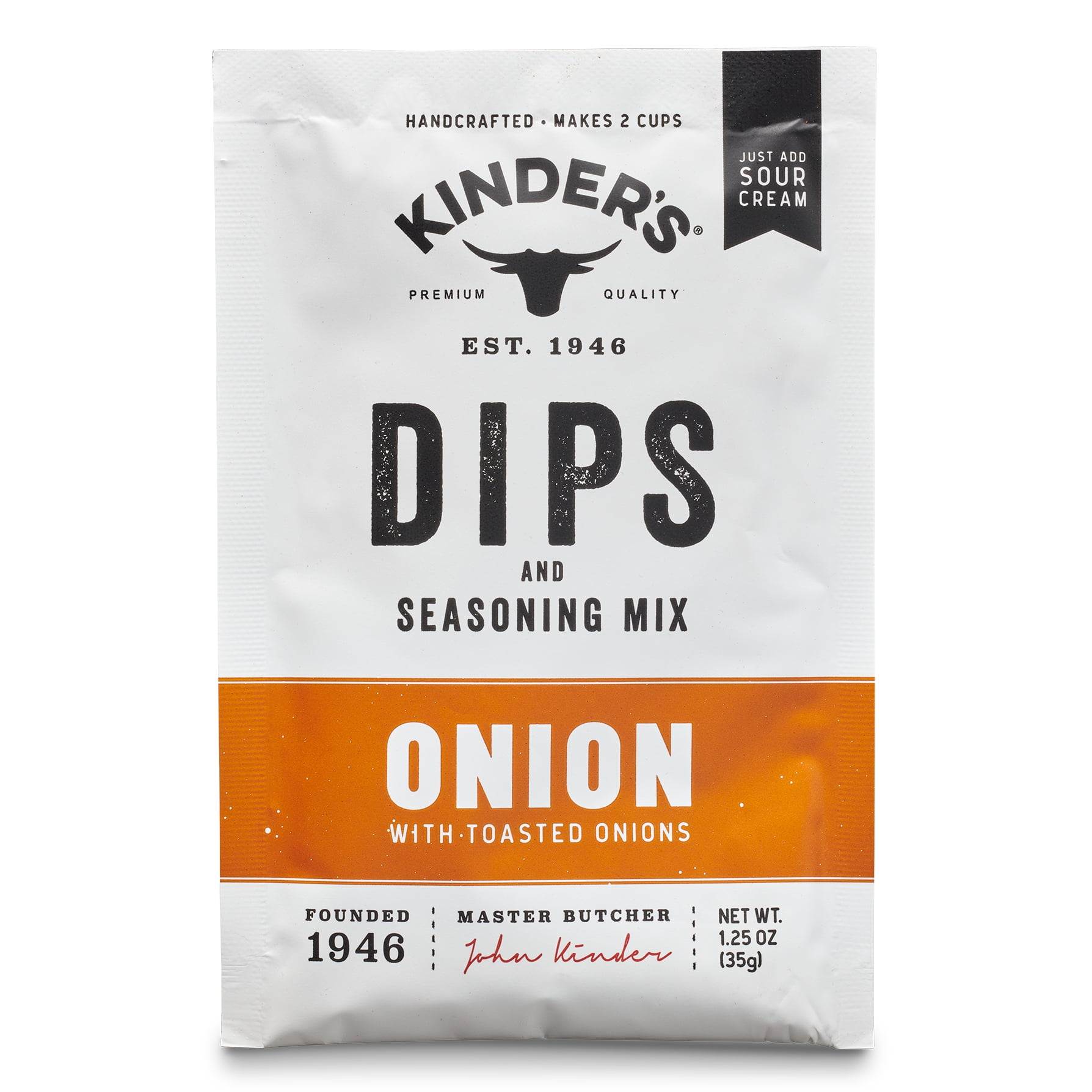 Kinder's Onion Dip and Seasoning Mix with Toasted Onions and Spices, 1. ...
