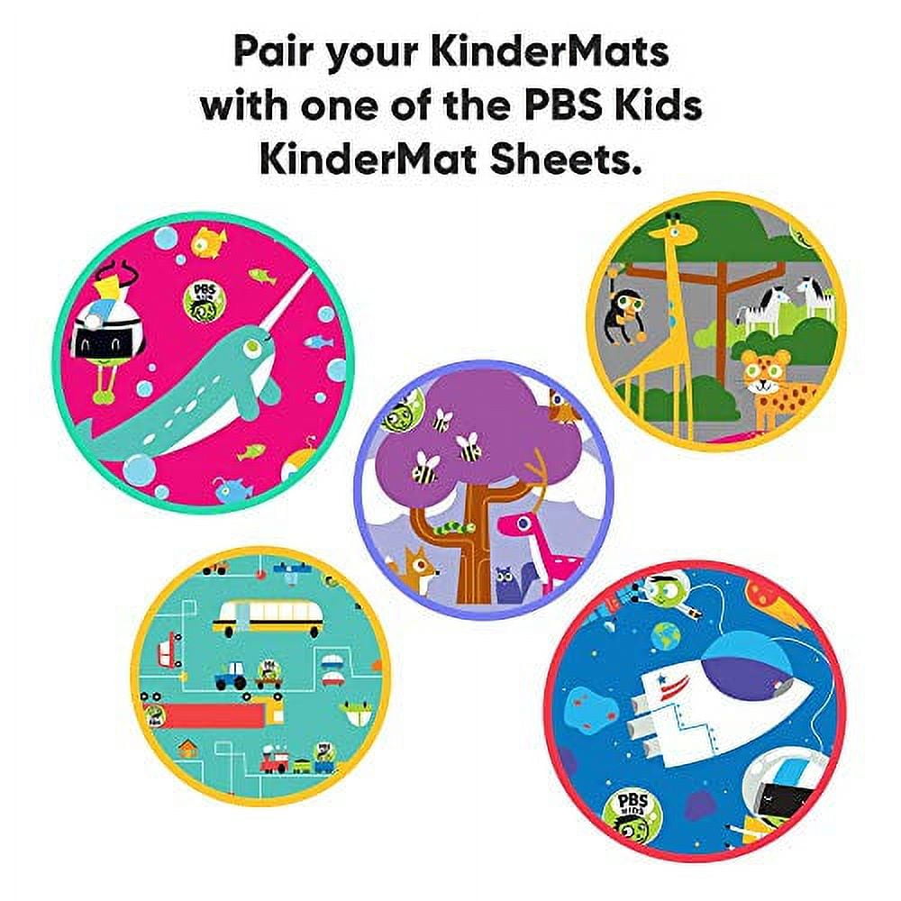 KinderMat, 1" Thick KinderMat, 4-Section Rest Mat, 45" x 19" x 1", Red ...